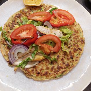 Fitathome - Cukkinis tortilla lap - ( 100g / 72 kcal) - FITatHome